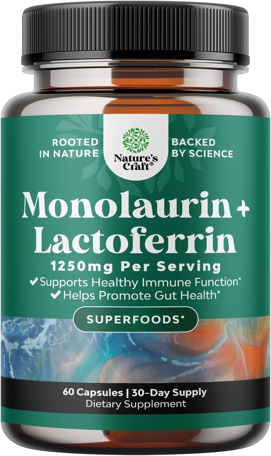 Amazon.com: Natures Craft High Strength 250mg Lactoferrin & 1000mg ...