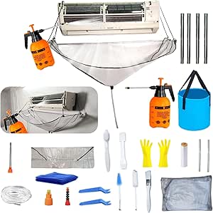 Amazon.com: kikepilm Mini Split Cleaning System with Stand,26PCS Mini ...