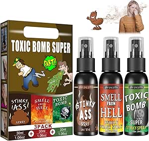 Amazon.com: Fart Spray Extra Strong 3 Pack Long Lasting Different Smells Fart Stinky Spray for ...