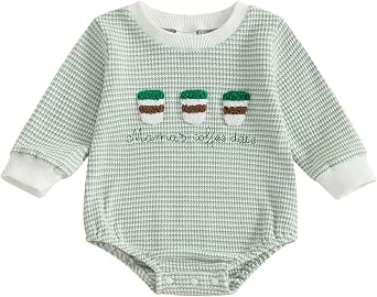 Amazon.com: Infant Long Sleeve Bubble Romper Baby Boy Fall Winter ...