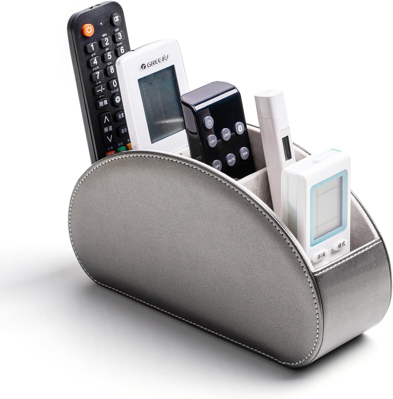 Amazon.com: Remote Control Holders Organizer Box with 5 Compartment PU ...