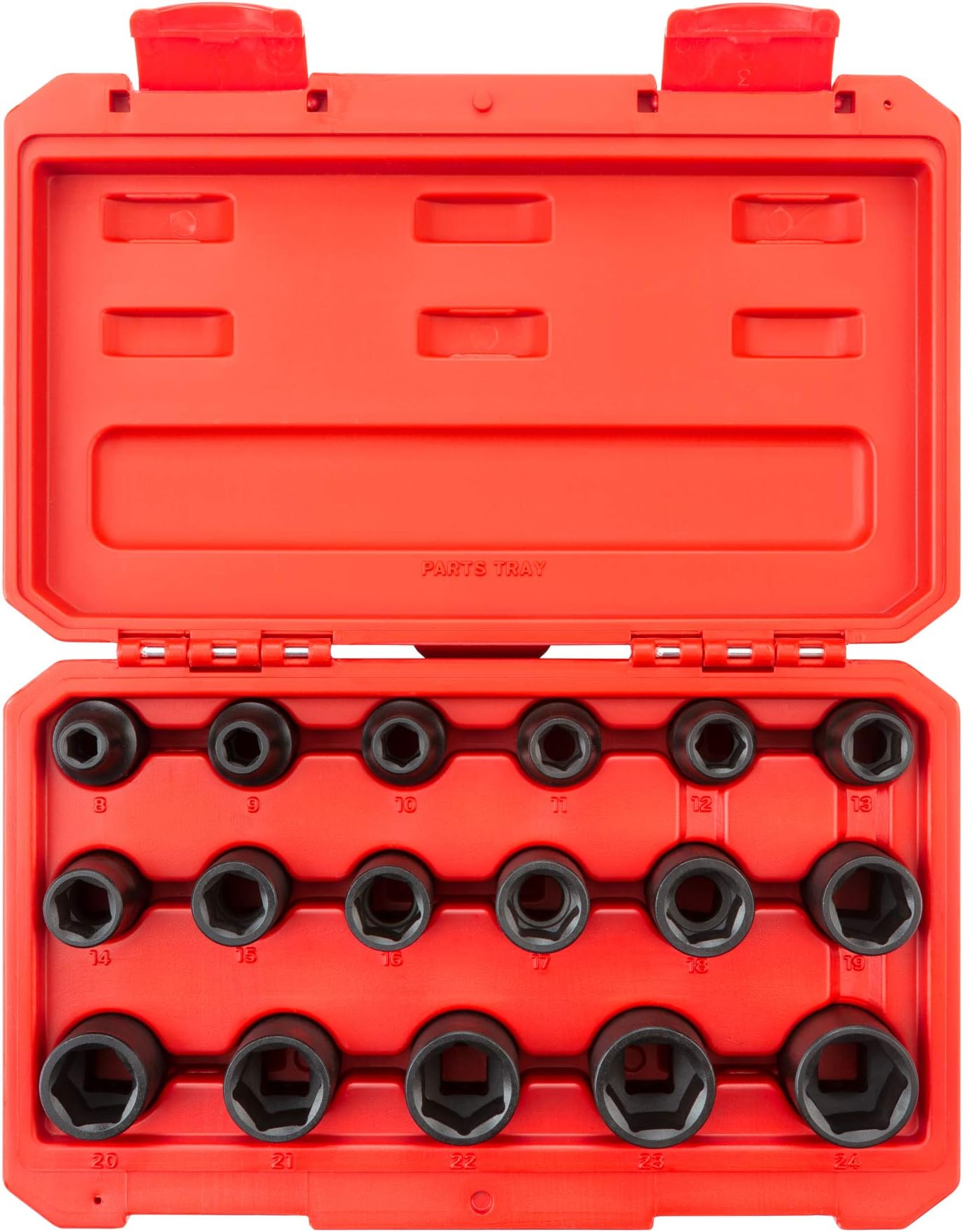 Amazon.com: TEKTON 3/8, 1/2 Inch Drive 6-Point Impact Socket Set (159 ...