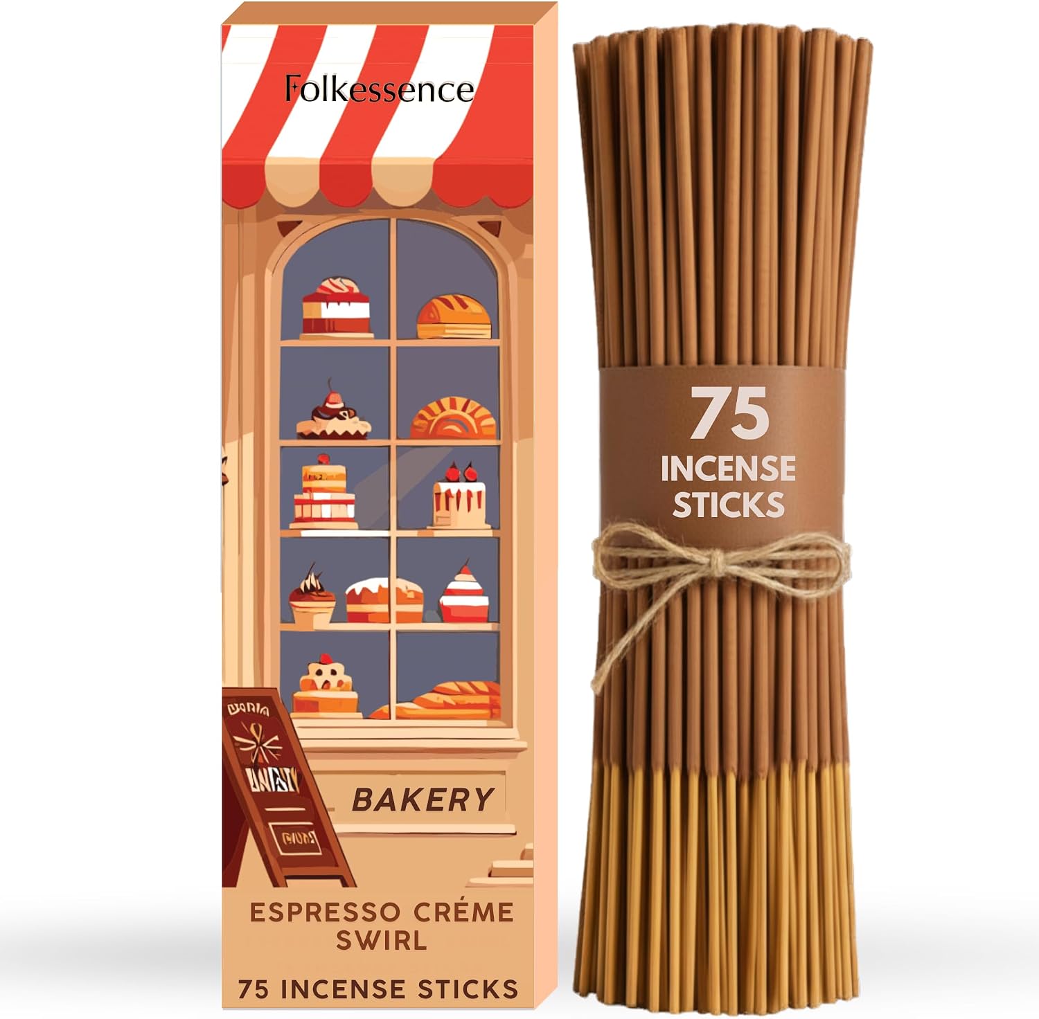 Amazon.com: Folkulture Incense Sticks (75 Sticks) |8" Premium Coffee ...
