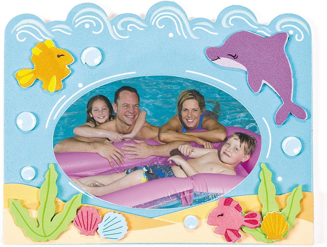 Amazon.com: Fun Express Under The Sea Picture Frame Craft Kits - Makes ...