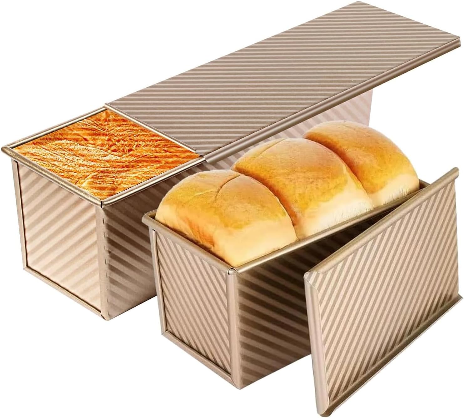 Amazon.com: Pasotim 6X Loaf with Lid Toast Mold Pullman Loaf with Cover ...