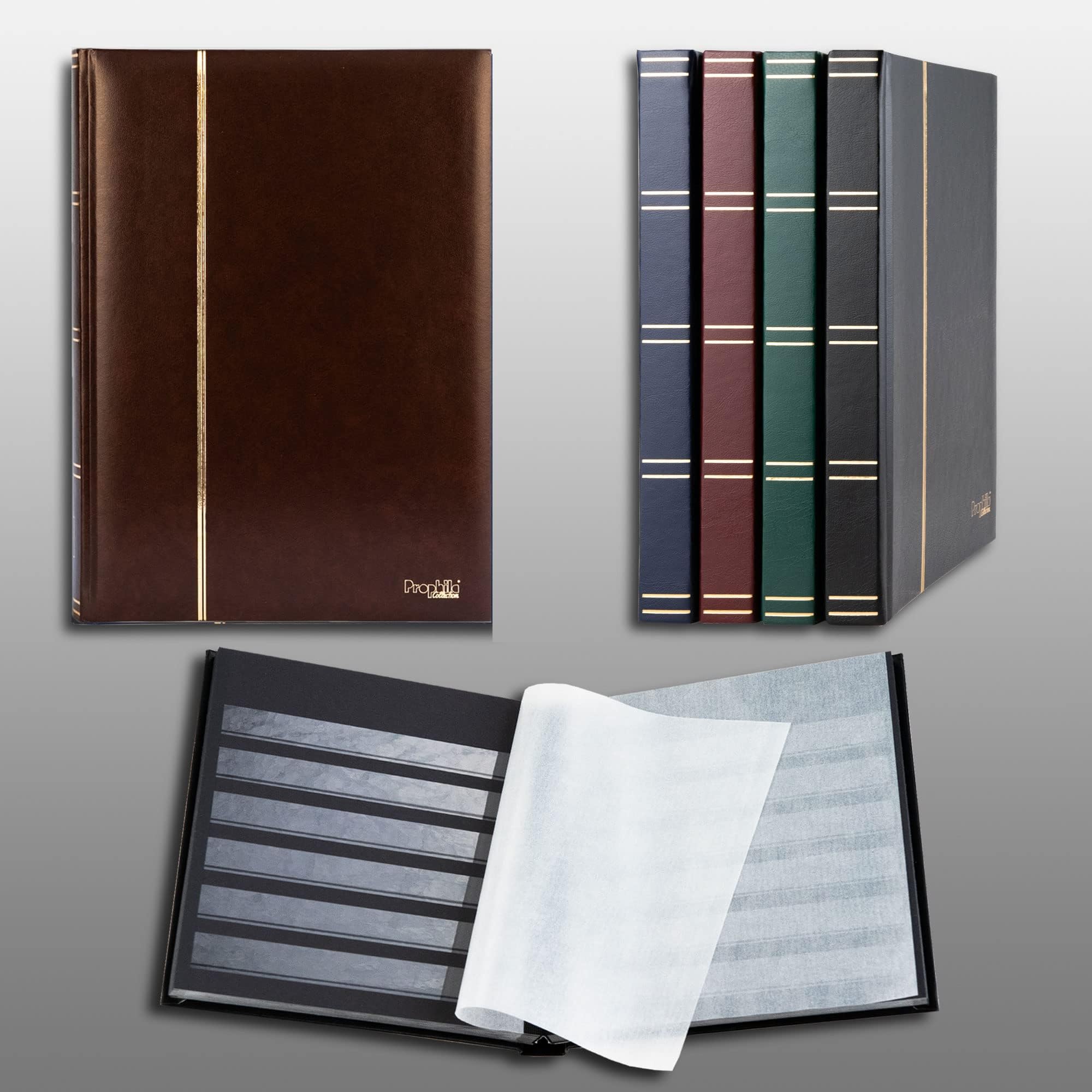 Dauwalders 30/60 Black Page Stamp Album Stockbook (Green) : Amazon.co ...