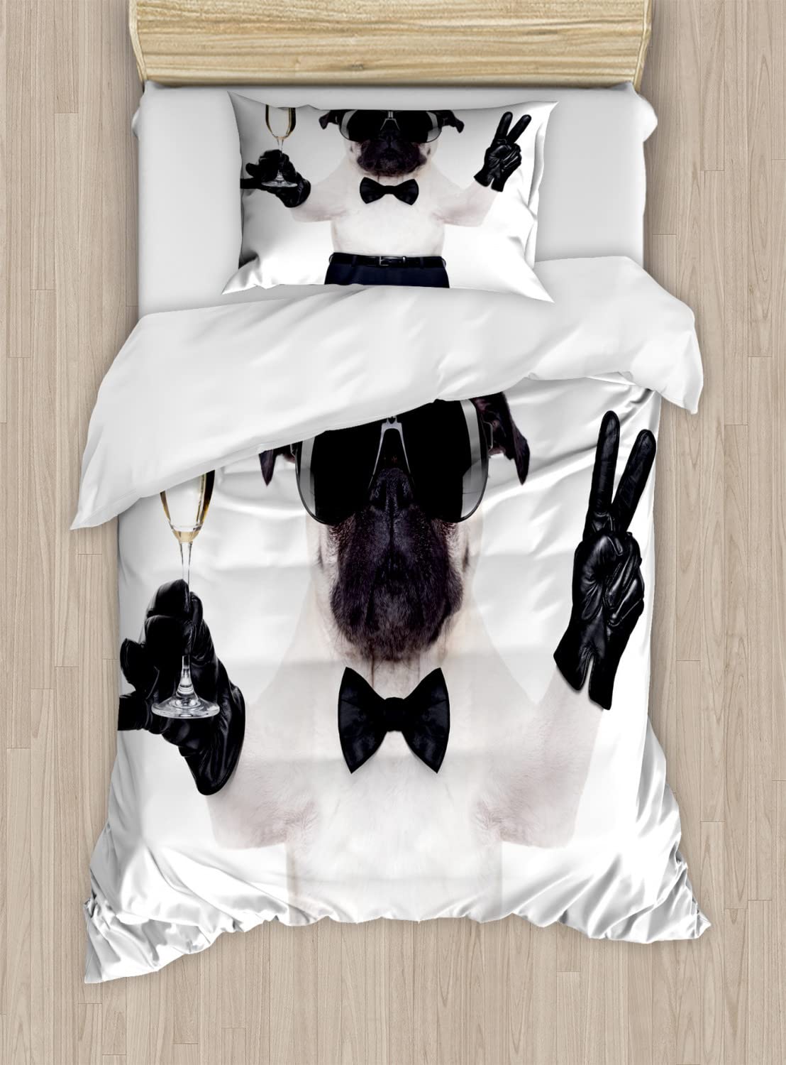 Black Peace Sign Bedding