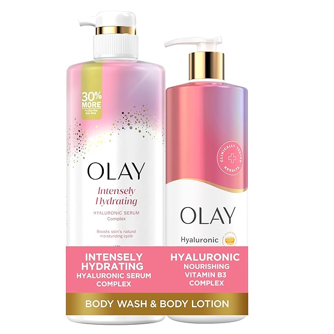 Amazon.com : Olay Intensely Hydrating Body Wash + Body Lotion Bundle ...