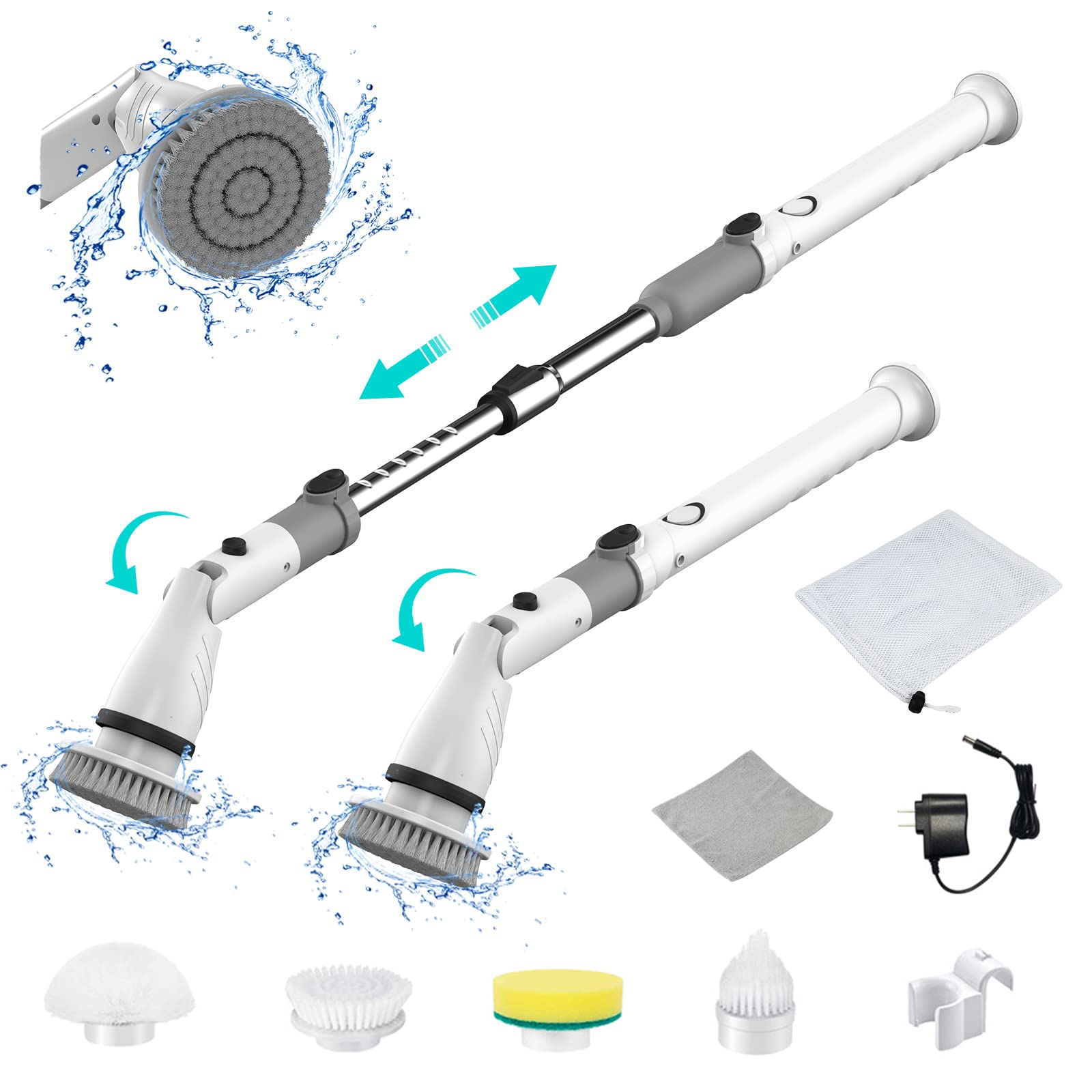 Amazon.com: Electric Spin Scrubber, EHOMGUI Electric Shower Scrubber ...