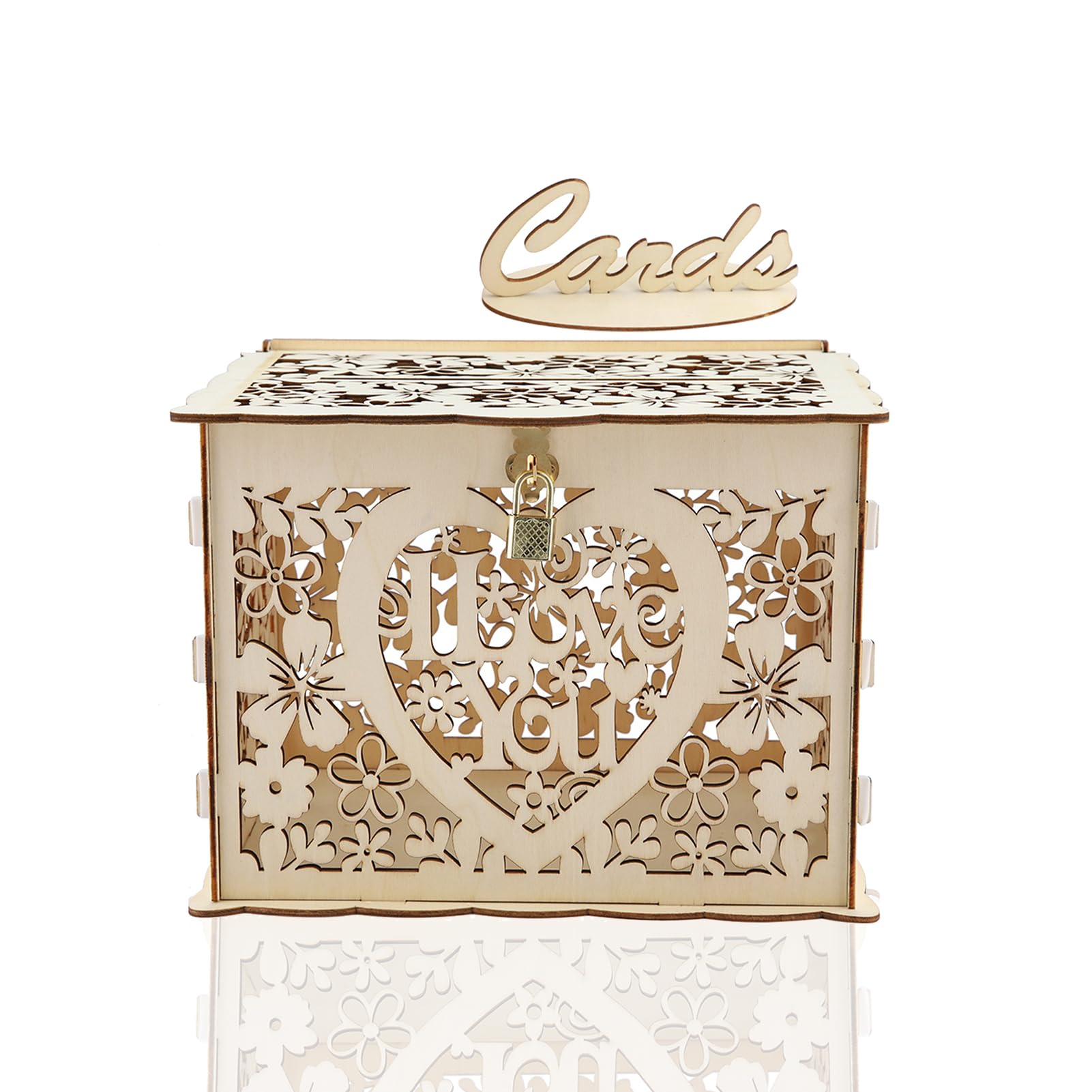 Vintage Wedding Money Boxes White Distressed Vintage Wedding Card Box