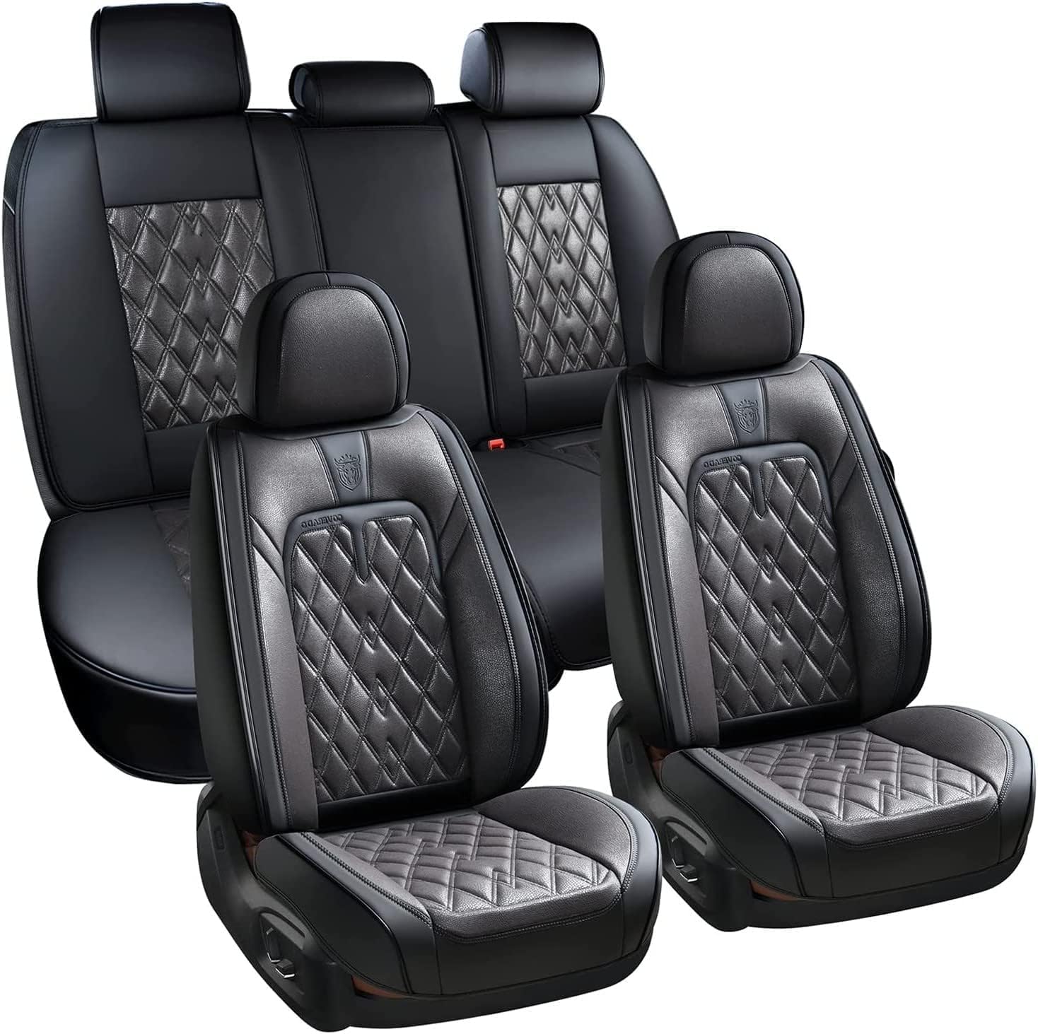 Amazon.com: zipelo 9PCS Car Seat Covers Full Set, Front Seat Covers ...