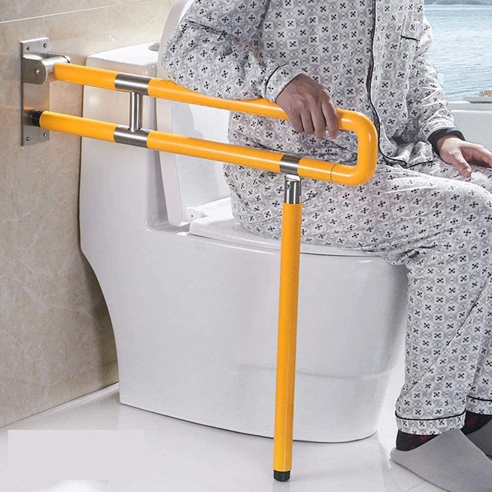 Buy Toilet Grab Rail Bar, Bathroom Safety Handrail Folding Drop Down ...