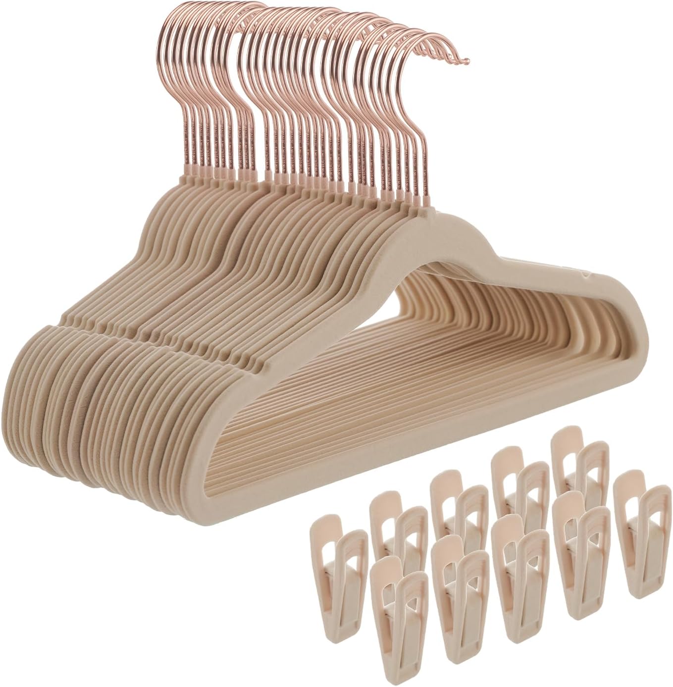 Amazon.com: Tonswachic Kids Velvet Hangers 30 Pack - 14'' Inch Premium ...