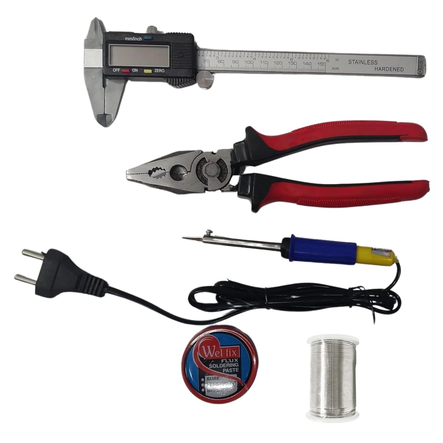 Vtronix 220V Heavy-Duty 8Watts Soldering Iron, Vernier Caliper, Pliers ...