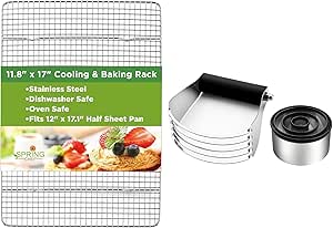 Amazon.com: Spring Chef Stainless Steel Oven Safe 11.8"x17" Cooling ...