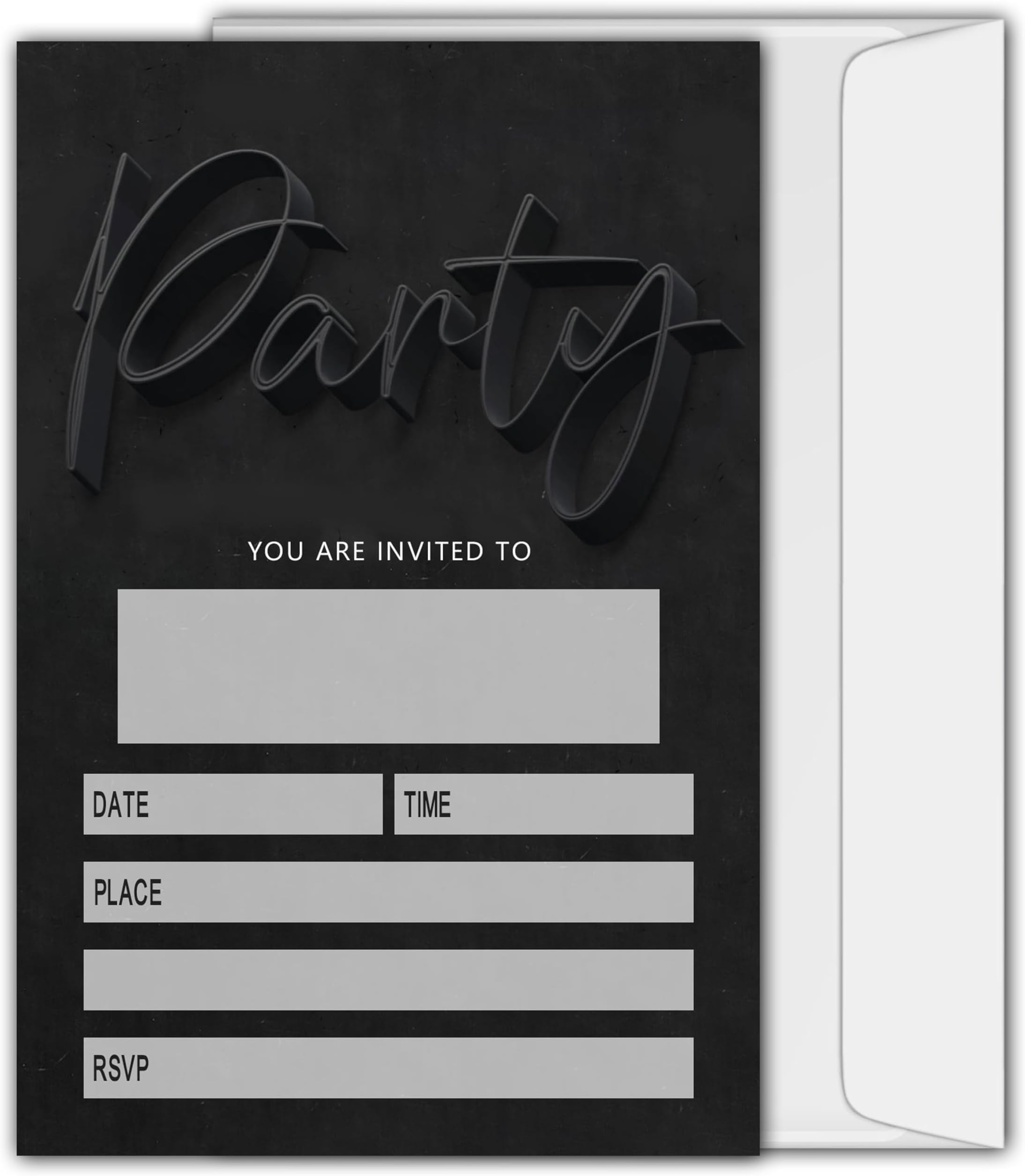 Amazon.com : mopiuz Party Birthday Invitations Elegant Modern Invite ...