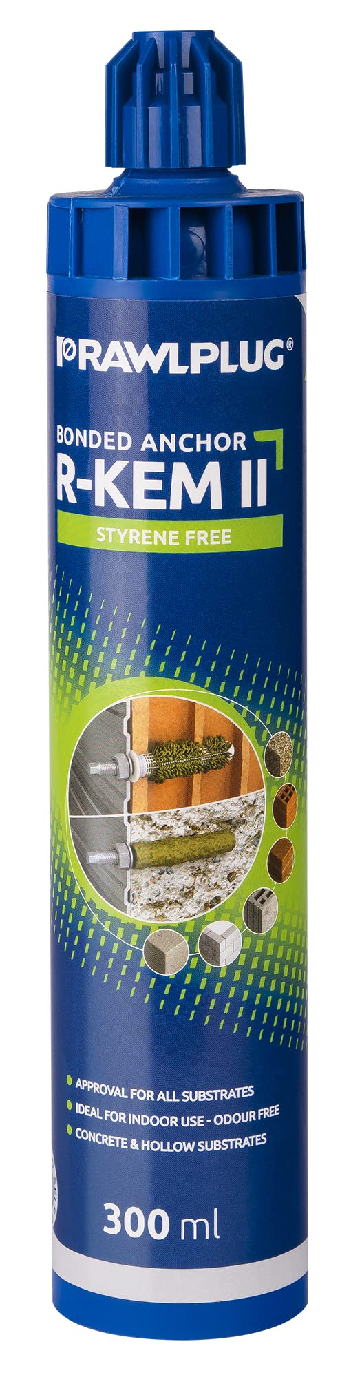 Rawlplug Fixing Kit with Polyester Resin, Threaded Rods for Concrete ...