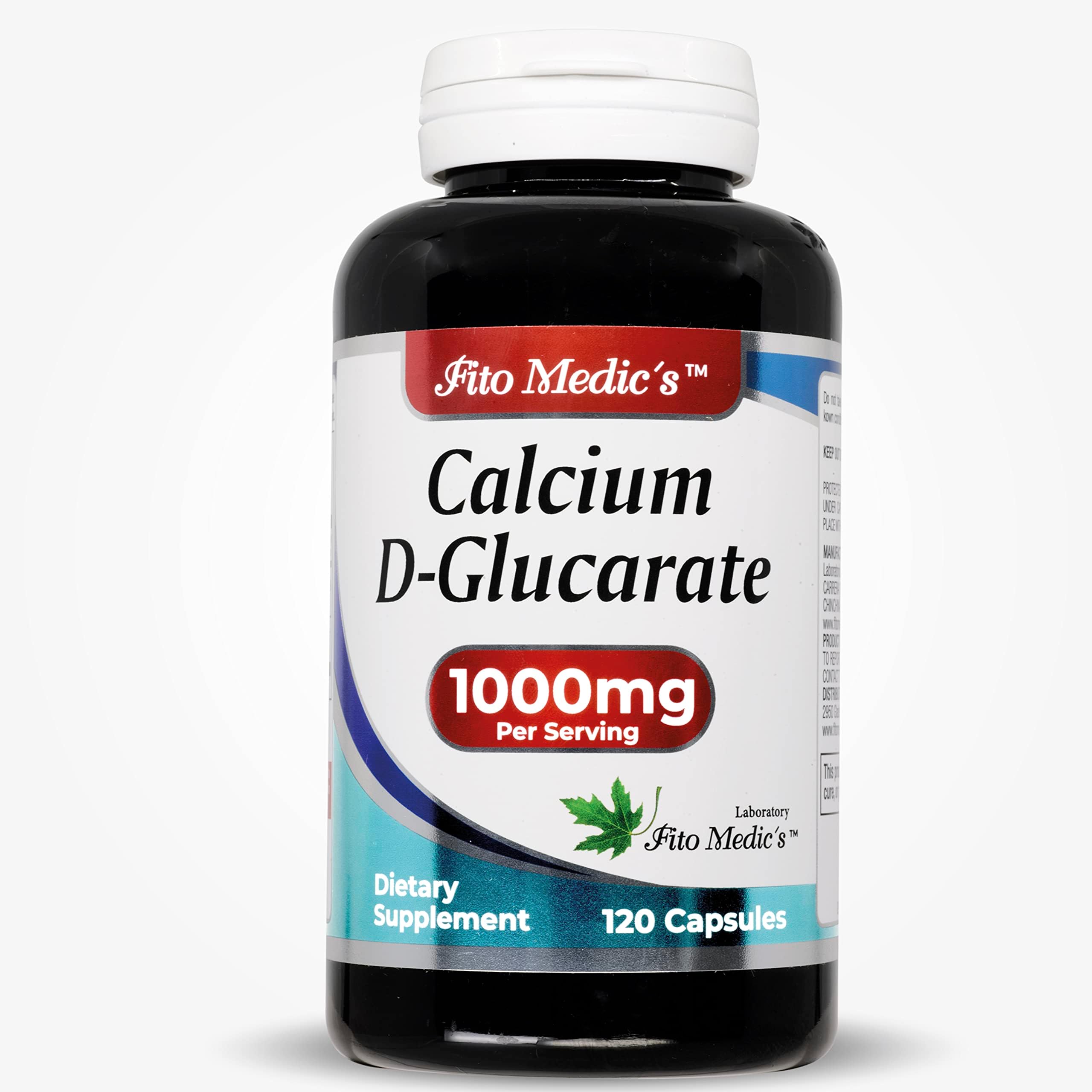 Amazon.com: Lab - Calcium d-glucarate, Calcium 1000mg -120 Caps ...