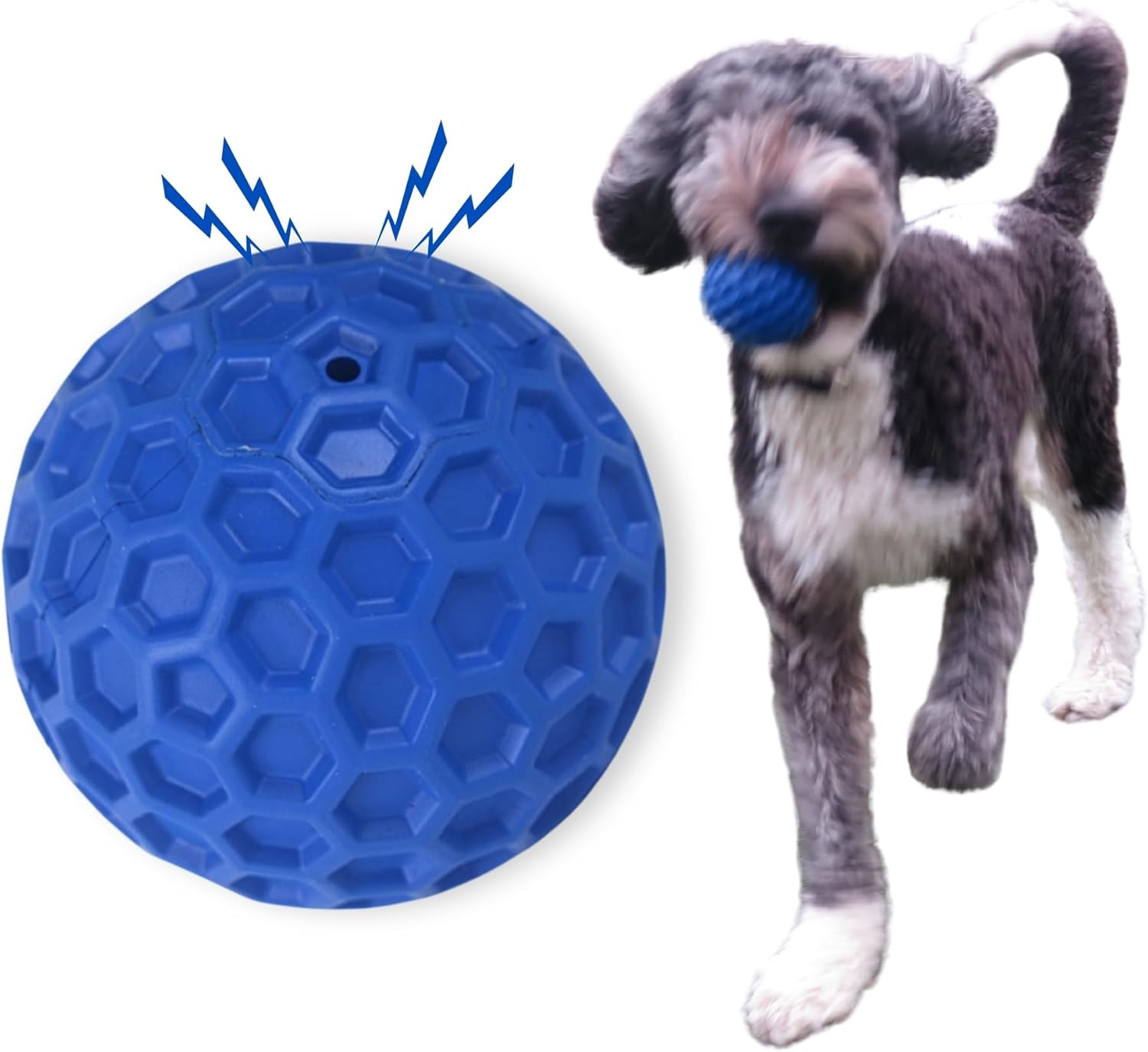 Pet Supplies : Doug's Dog Supplies Honeycomb Squeaky Ball, Dog Balls ...
