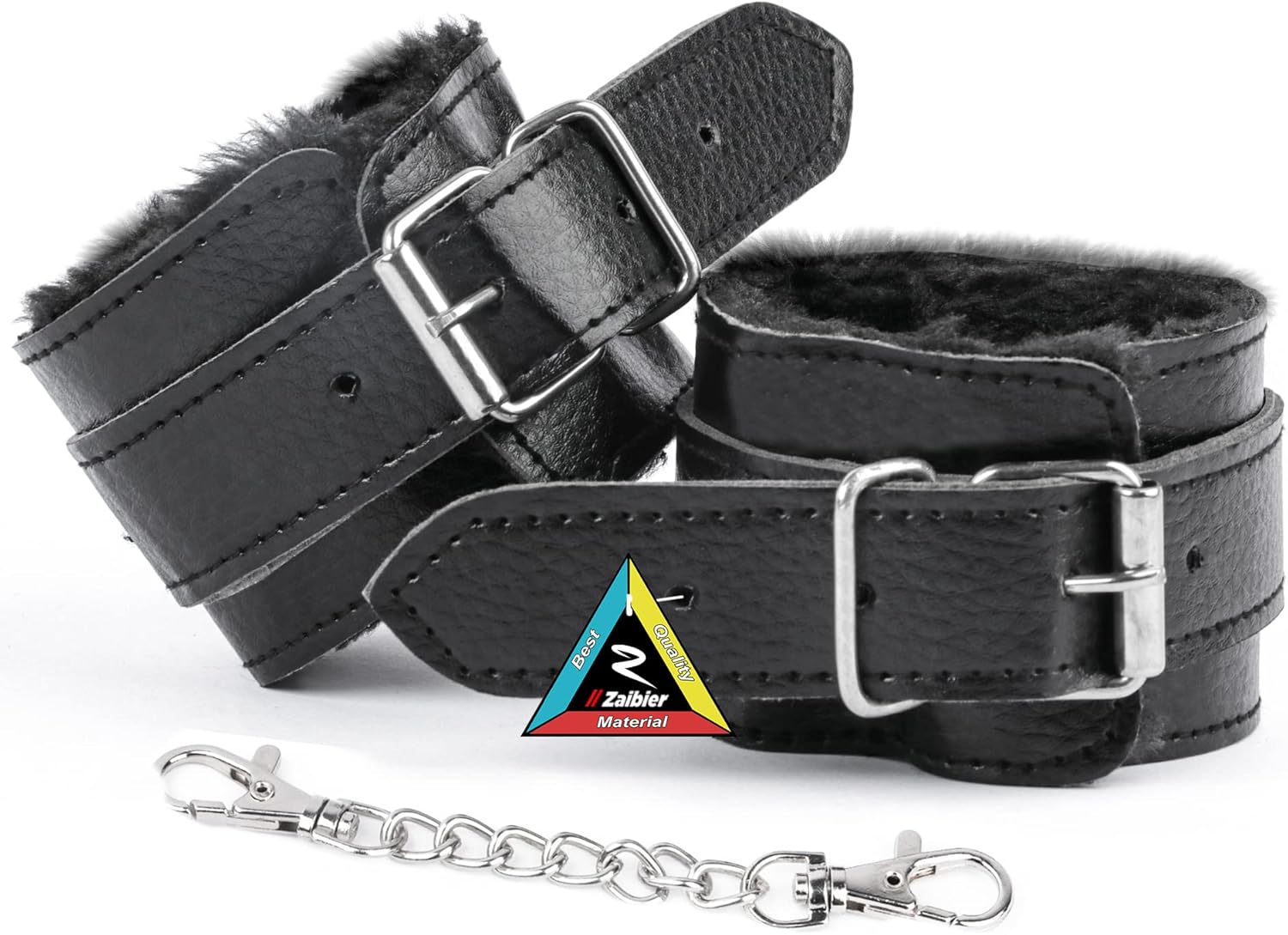 FUGACI Wrist Leather Handcuffs Bracelet Black Hand Cuffs Home Yoga ...