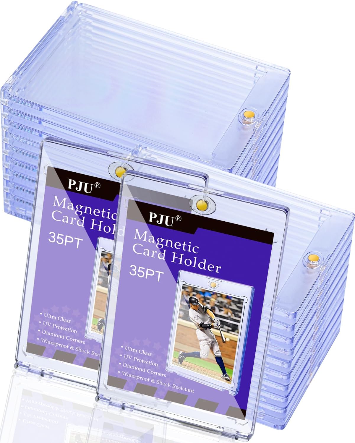 Amazon.com: 60ct Magnetic Card Holder, 35pt One Card Holder Touch for ...