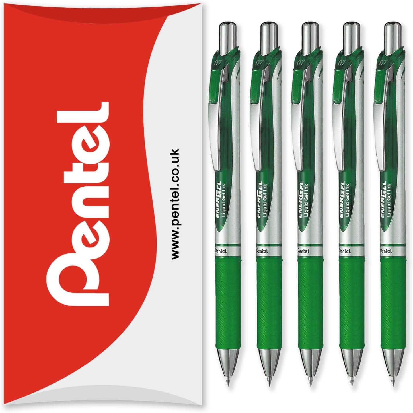 Pentel Energel BL27 Liquid Gel Ink Rollerball Pen - 0.7mm Metal Tip ...