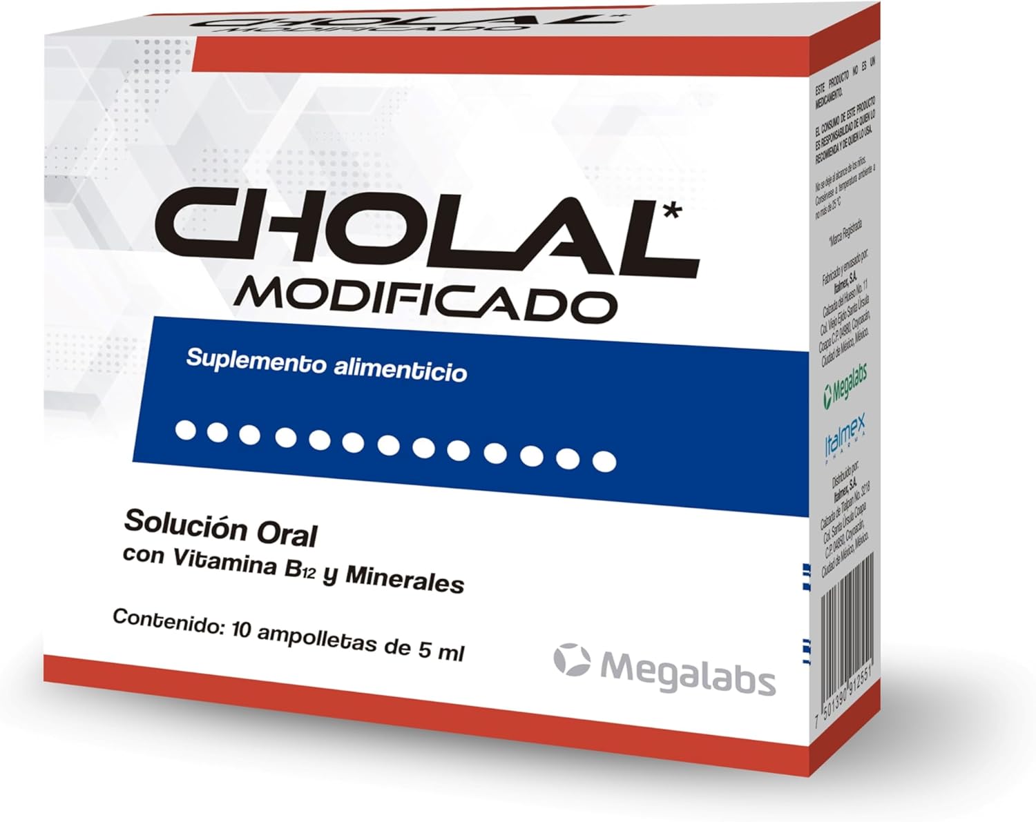 Cholal Modificado | Suplemento Alimenticio | Vitamina B12 y Minerales ...