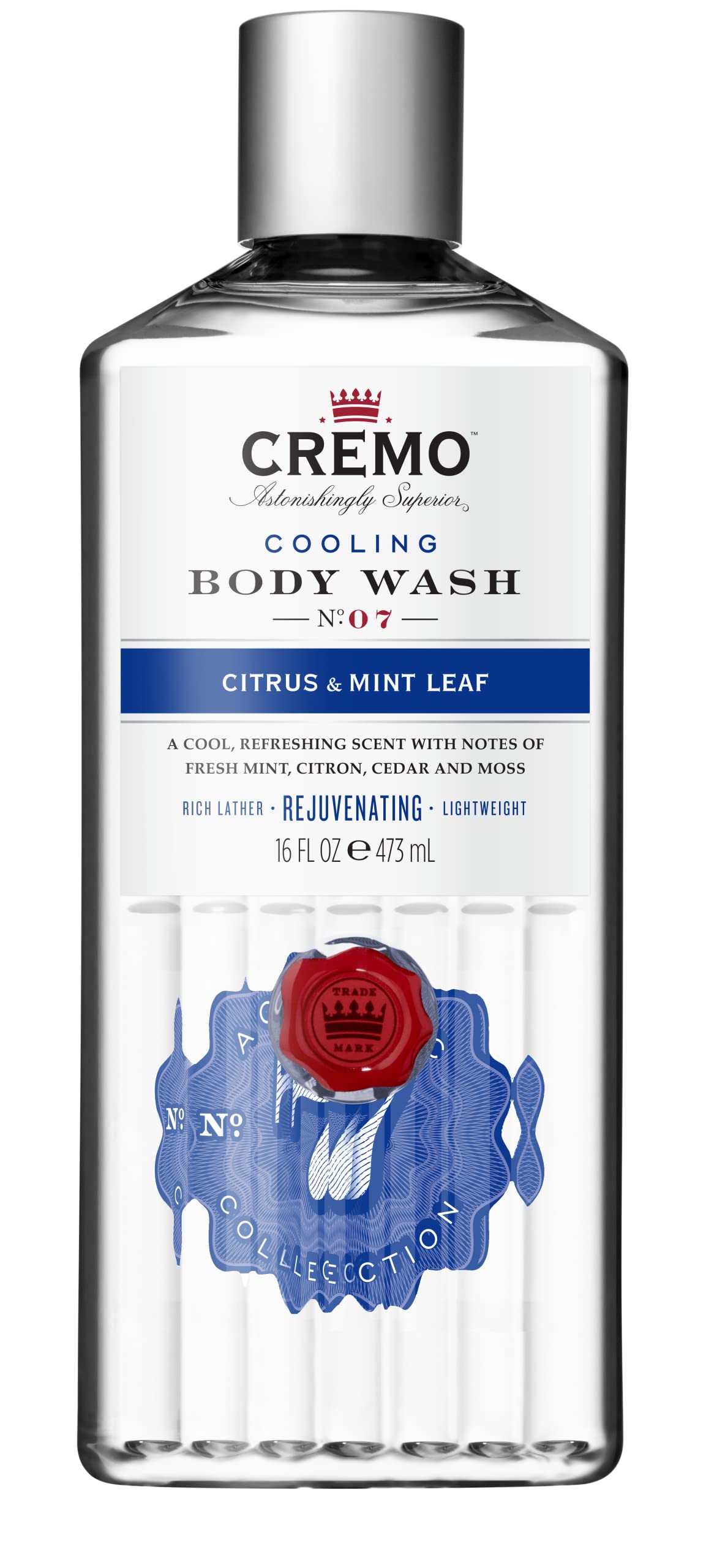 CREMO - Cooling Body Wash For Men | Rejuvenating Citrus & Mint Leaf ...