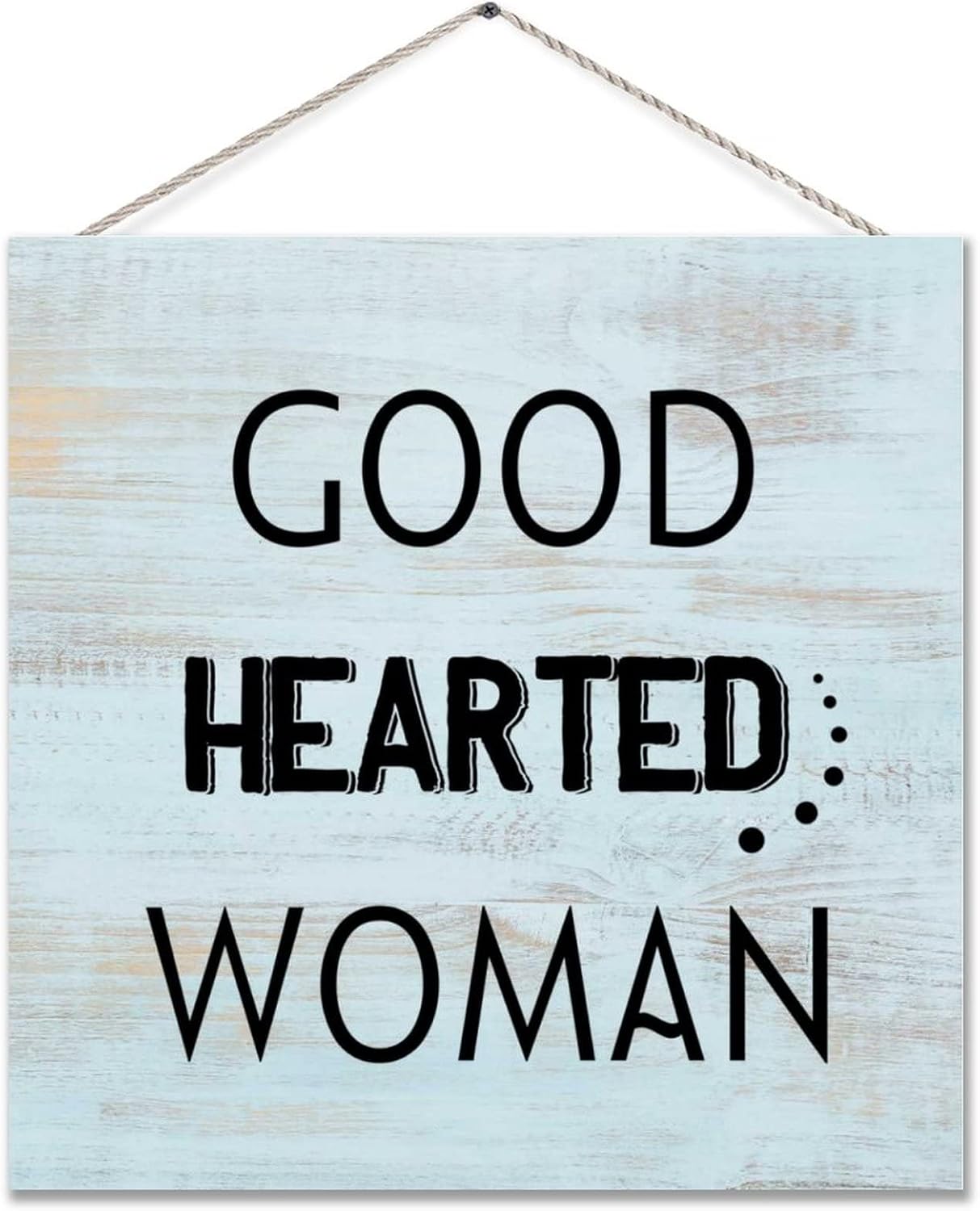 Amazon.com: Wood Pallet Sign Plaque Good Hearted Woman Rustic ...