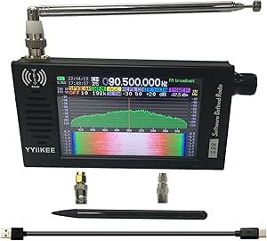 Amazon.com: Portable DSP SDR Radio Receiver 4.3 Inch Touchscreen 100KHz-149MHz Full Bands, FM ...