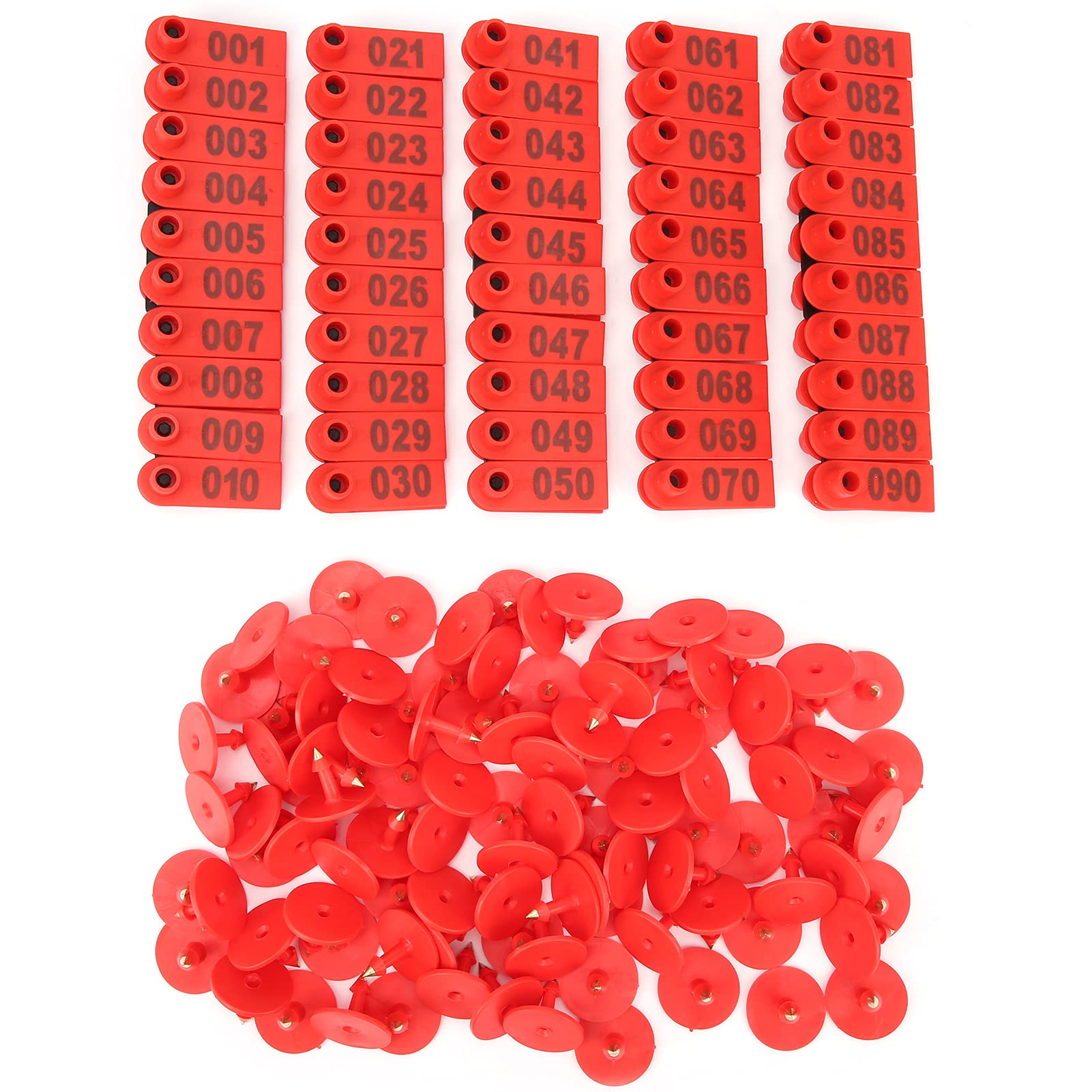 Buy 100Pcs Goat Ear Tag, Pig Cattle Sheep Ear Tag Farm Animal ...
