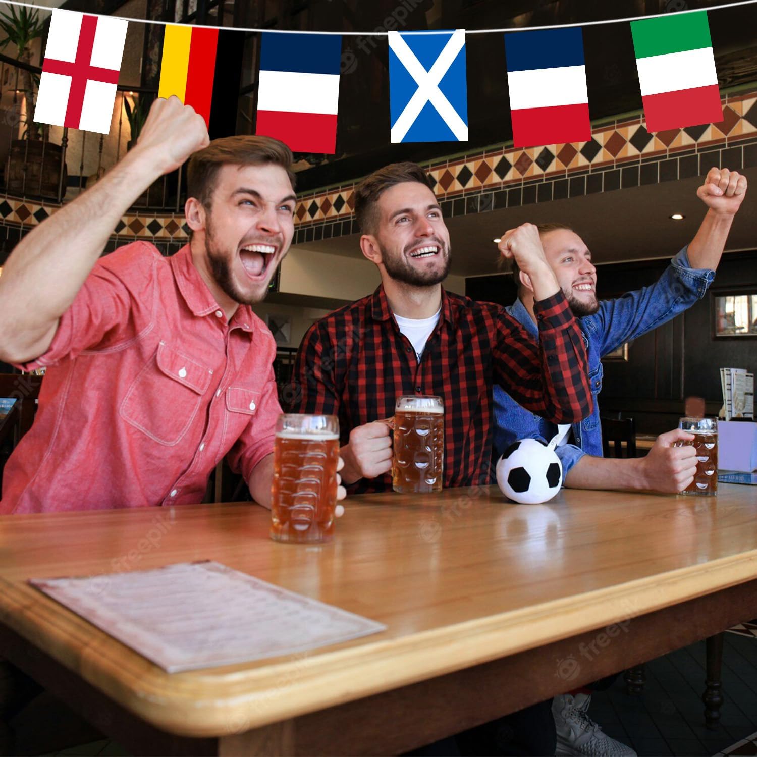 Europe Countries Flags Banner, Party Decorations, 24 Bahrain | Ubuy