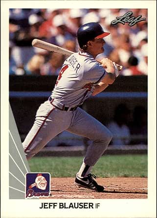 Amazon.com: 1990 Leaf Baseball Card #191 Jeff Blauser : Collectibles ...