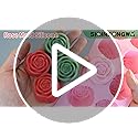 Amazon.com: Rose Silicone Mold, 2 Pcs Rose Chocolate Mold 20 Cavity ...