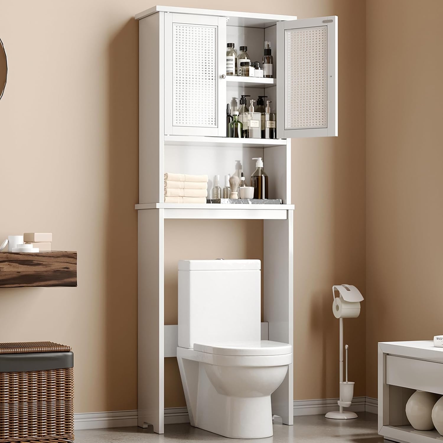 Amazon.com: Over The Toilet Storage Cabinet for Bathroom, Over Toilet ...