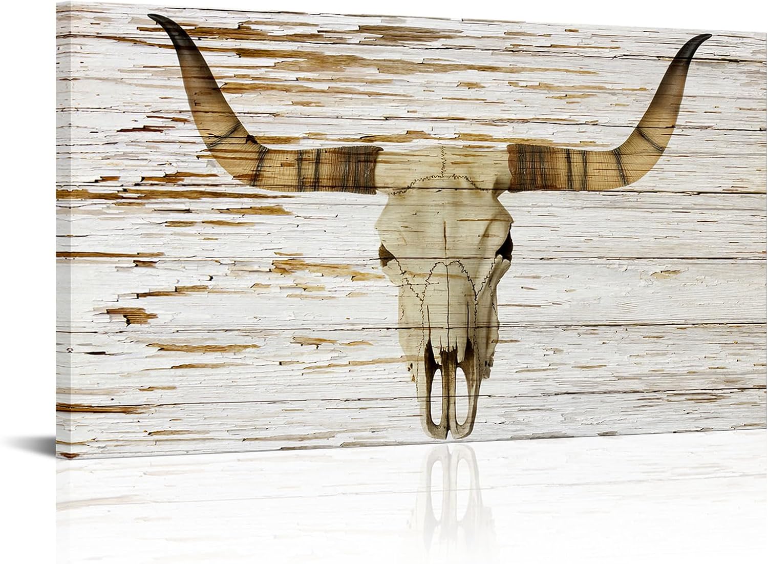 Amazon.com: Nachic Wall Bull Skull Wall Art Rustic Western Farmhouse ...