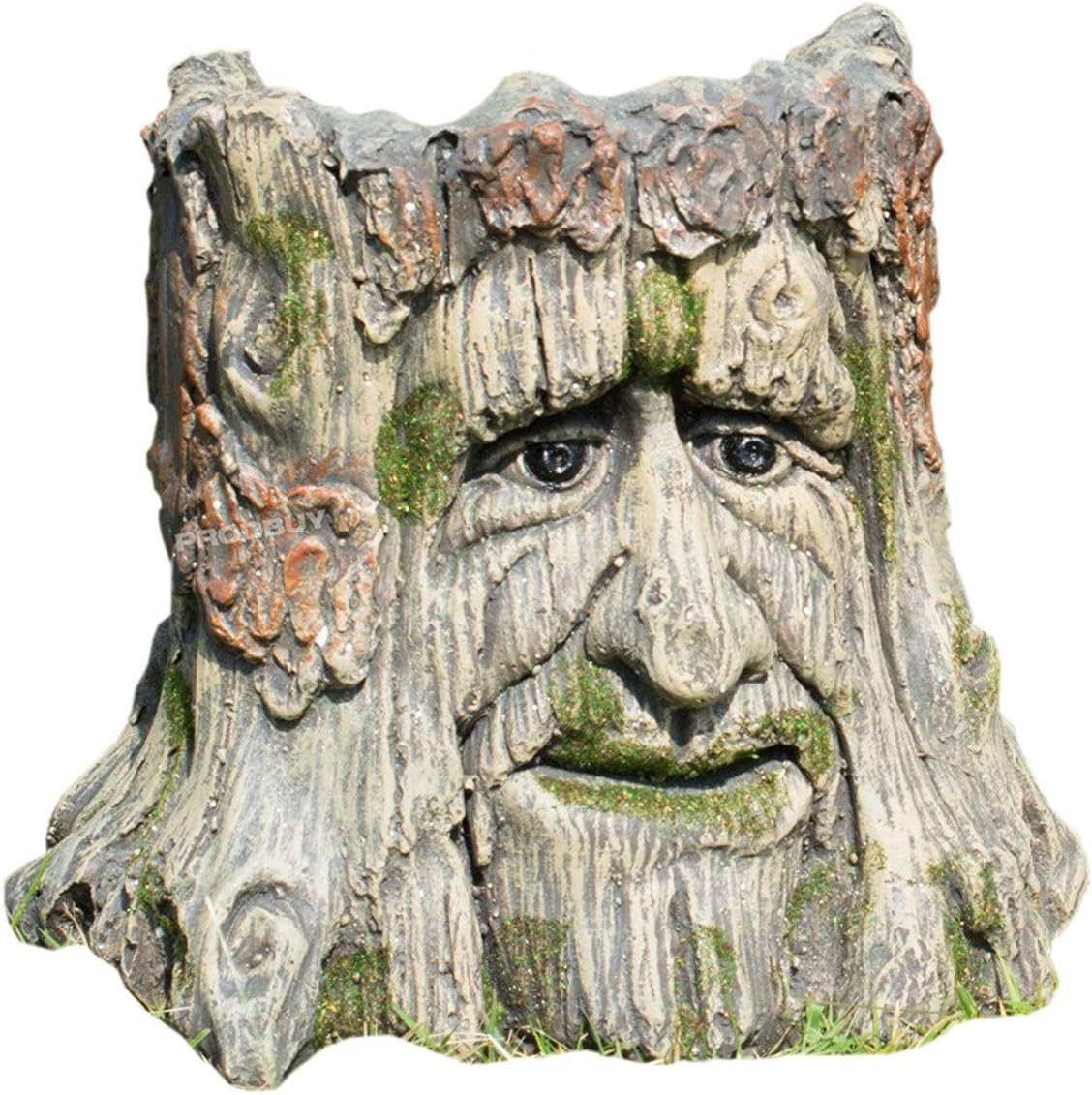 ProdBuy Limited Decorative Tree Stump Face Planter - Winking Face ...