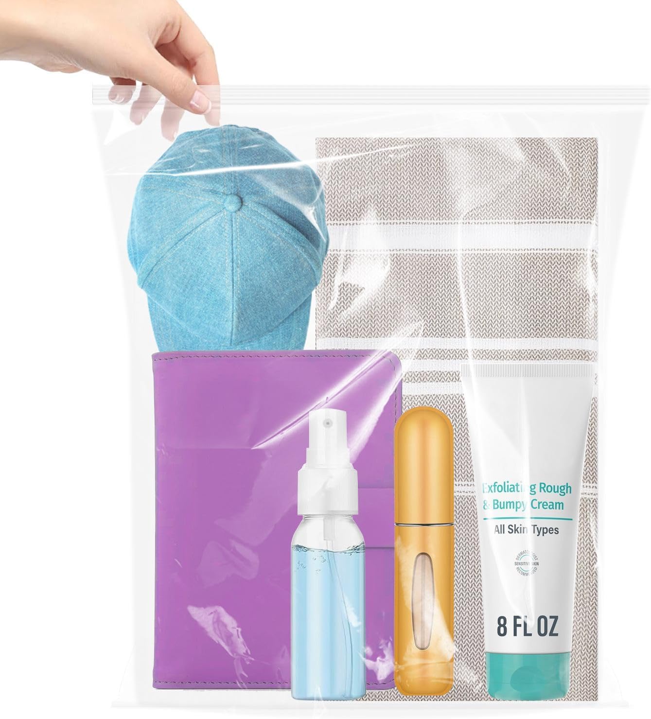 Amazon.com: Large Plastic Bags With Zipper Top,3 Gallon,16" x 18",10 ...