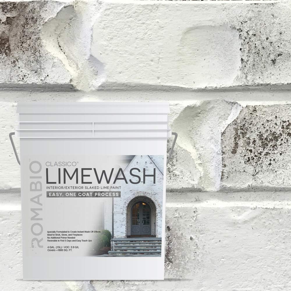 Romabio Classico Limewash Interior/Exterior Paint, Italian slaked-lime ...