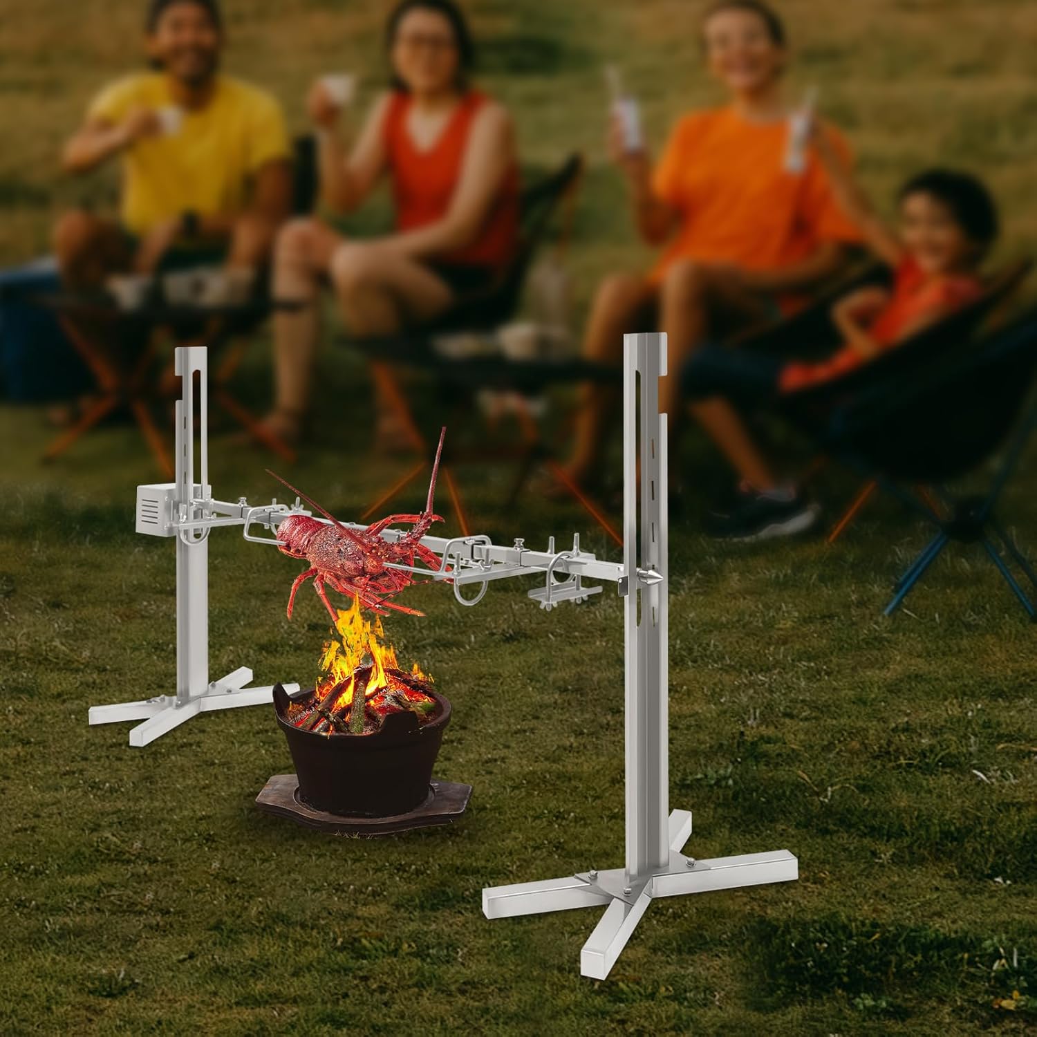 TFCFL Kit de parrilla de asador, sistema de parrilla eléctrica y kit de ...