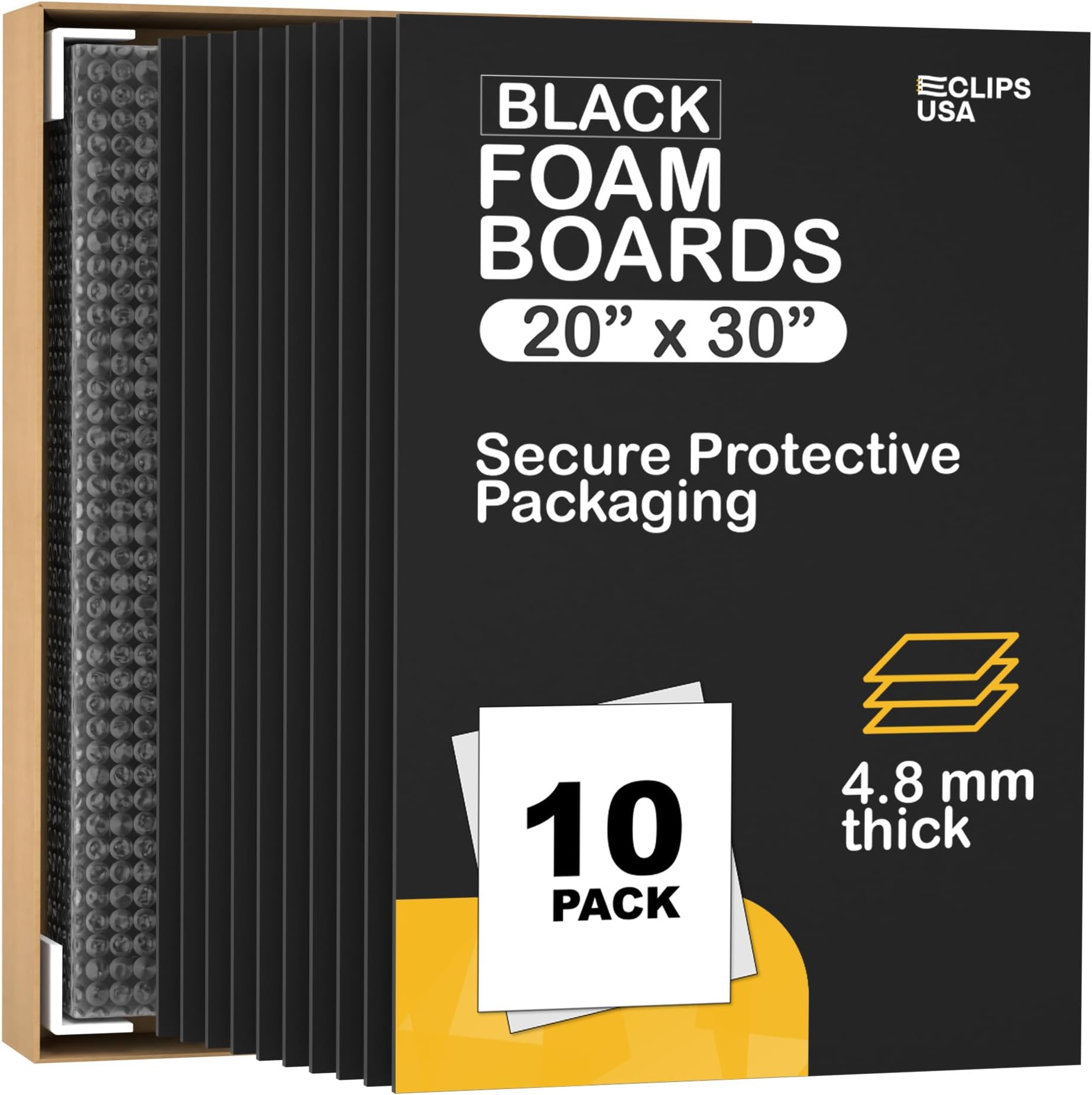 Amazon.com : Foam Board, 10 Pack Foam Board 20x30, Black Foam Board ...