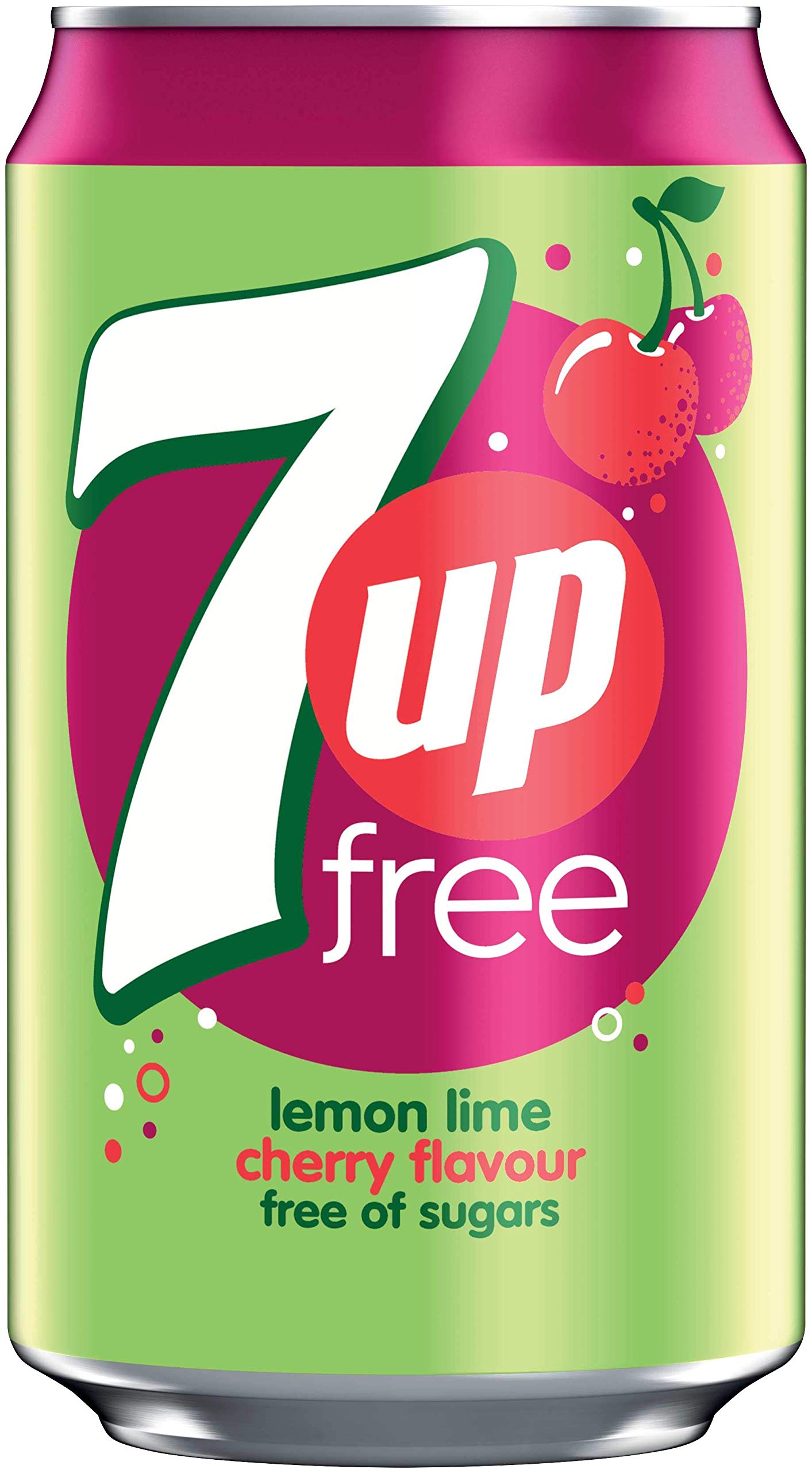 7UP Free - Cherry Flavoured Fizzy Drink, Free of Sugars - 6 x 330ml ...