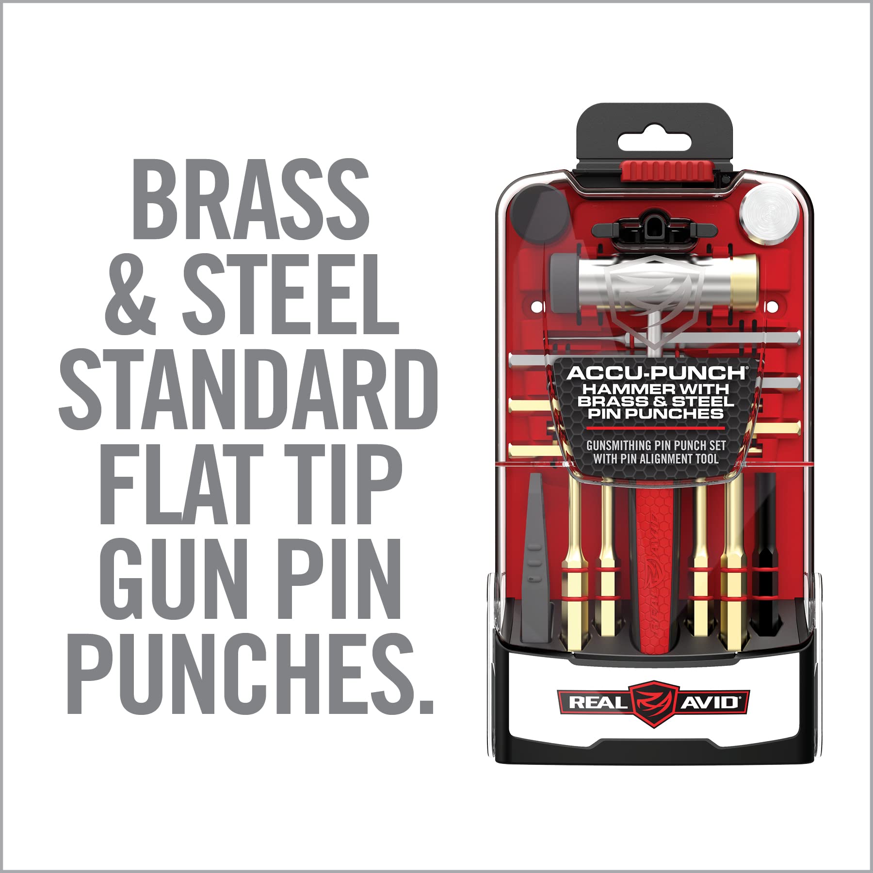 Snapklik.com : Real Avid Brass Punch Set & Hammer + Non-Slip Magnetic ...