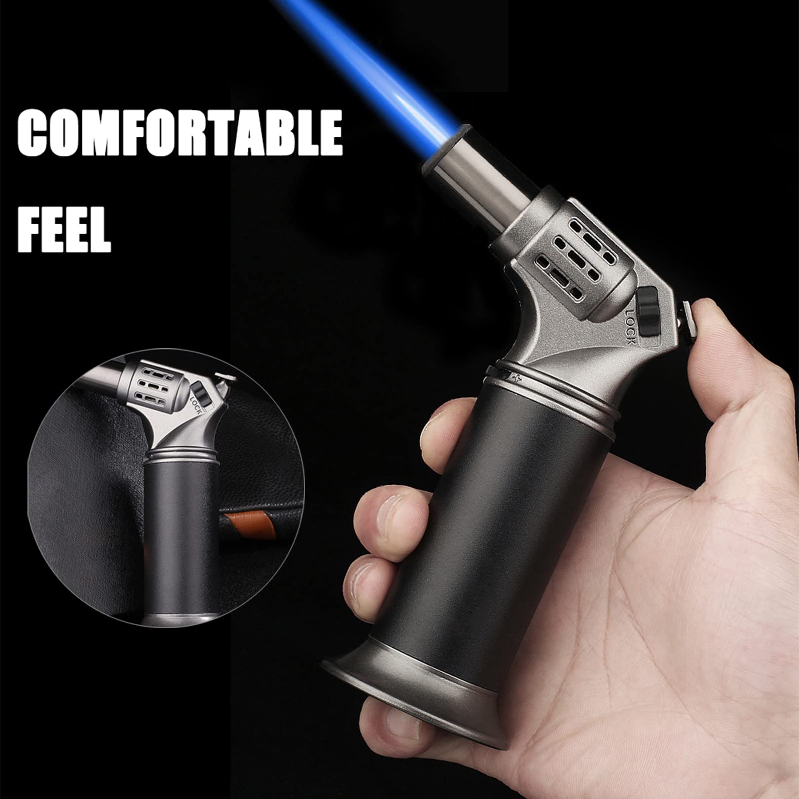 BBQ Grill Lighter 8 Pack Torch Lighters - Refillable Butane Jet ...