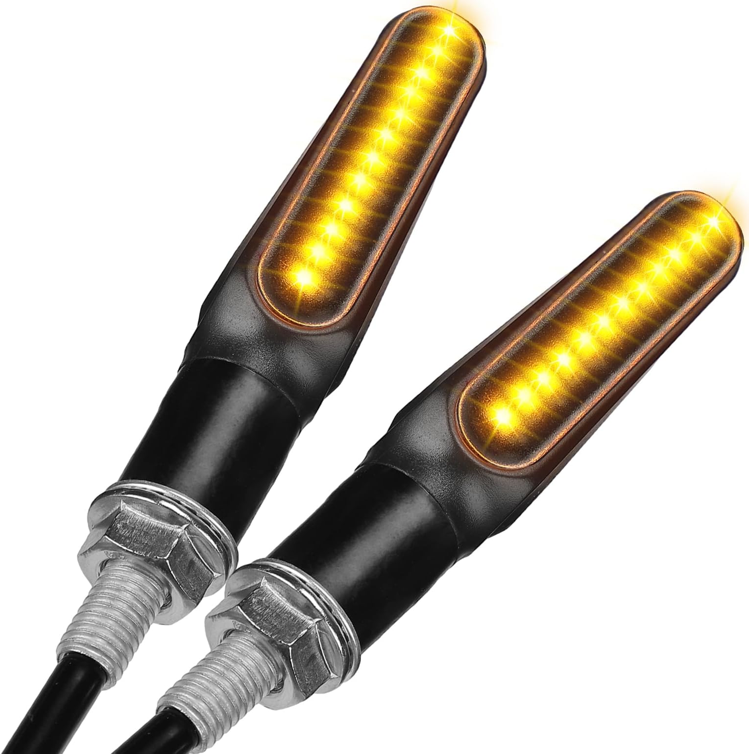 Amazon.com: DophiSall Auto 2-Pack Motorcycle Indicators Flowing Turn ...