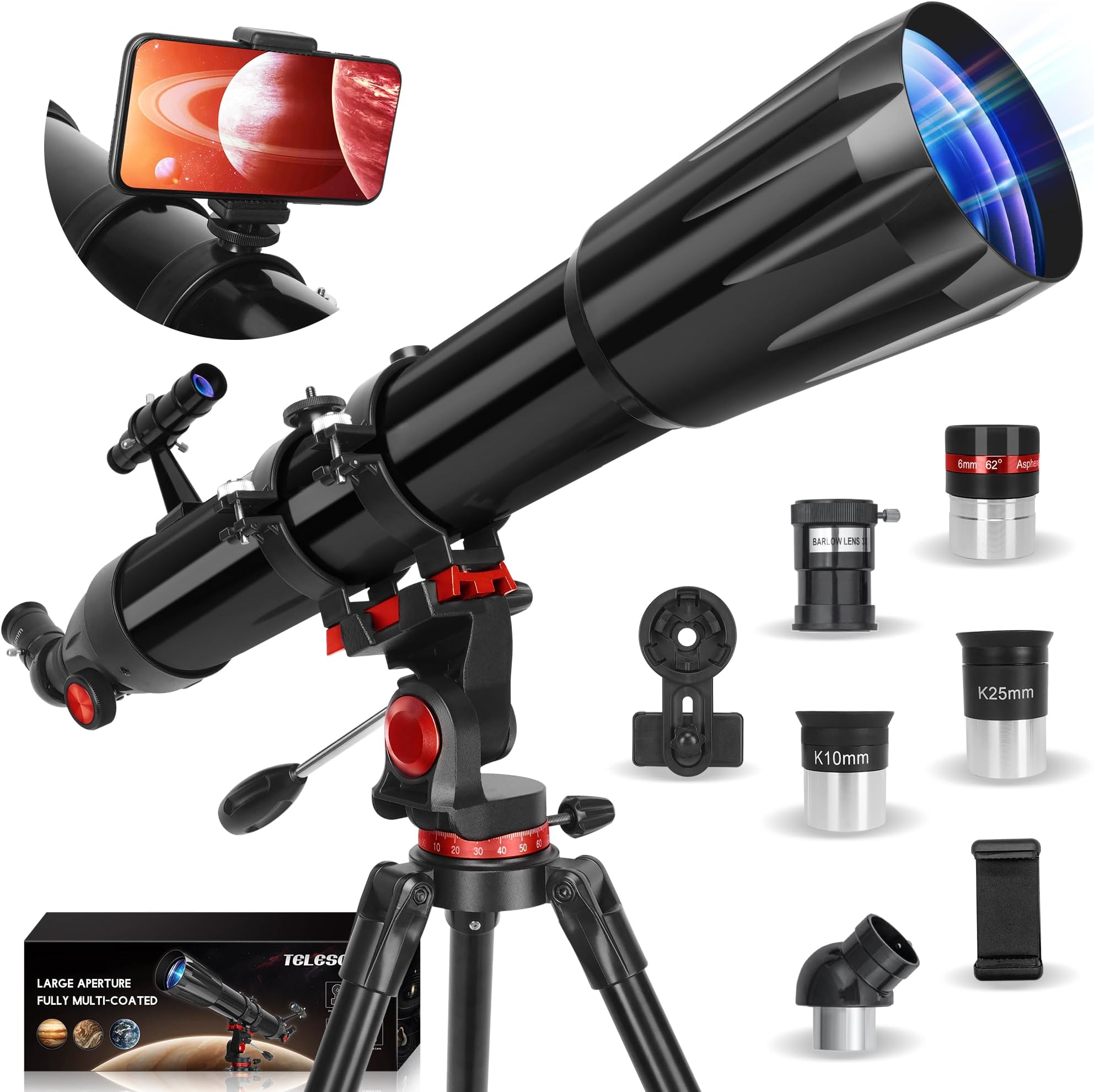 Celestron 22450 StarSense Explorer LT 70AZ Telescopio rifrattore, 32 ...