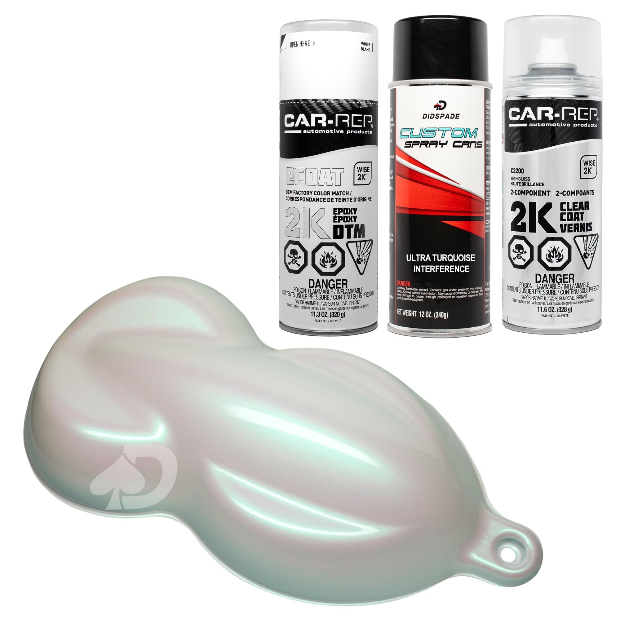 Amazon.com: Ghost Pearl Spray Paint Kit | Includes Sealer, Aerosol ...