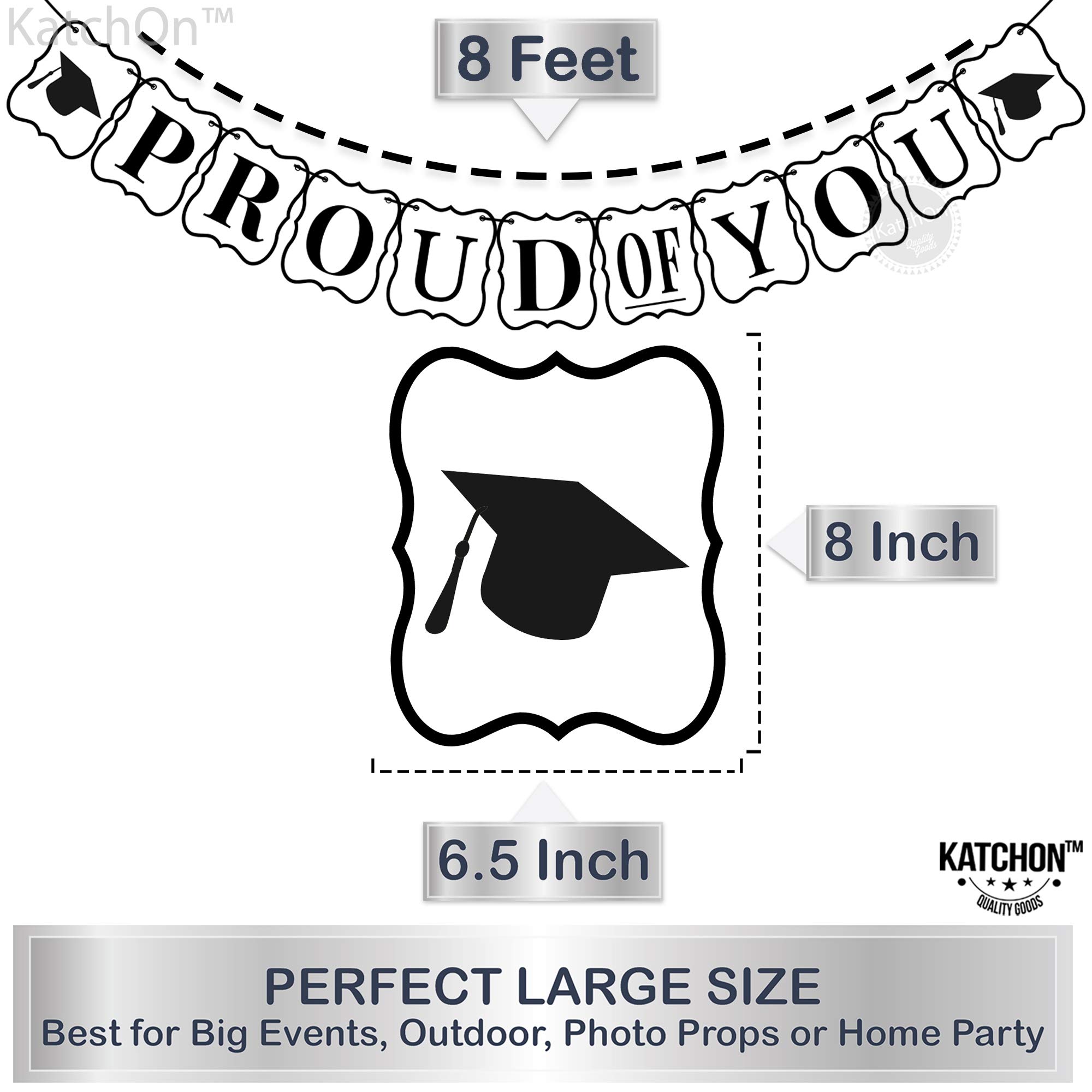 Buy We Are So Proud Of You Banner - No DIY, Black and White Graduation ...