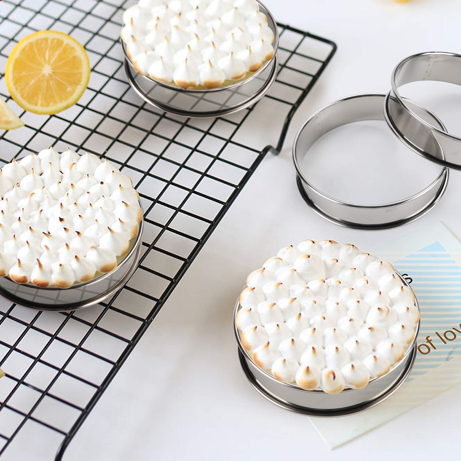 Snapklik.com : Crumpet Rings, English Muffin Rings 4 Inch,Stainless ...