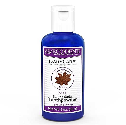 Amazon.com: Eco-Dent DailyCare Baking Soda Toothpowder, Anise – SLS ...